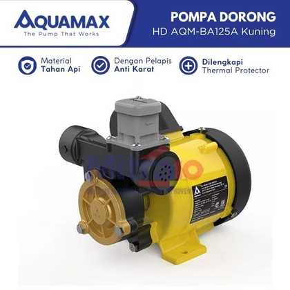 Jual Aquamax Mesin Pompa Dorong Otomatis HD AQM-BA125A 125 Watt Kuning