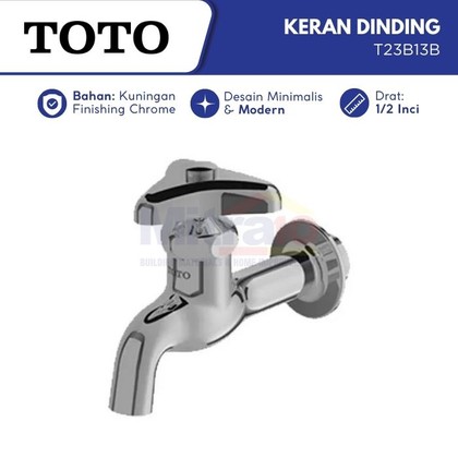 Jual Toto Kran Dinding Stainless T23B13B