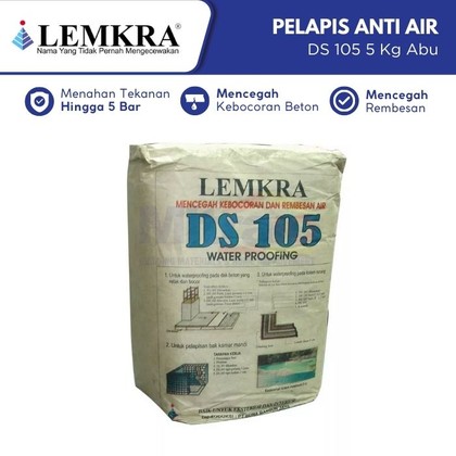 Jual Lemkra Semen Pelapis Anti Air DS 105 5 Kg Abu