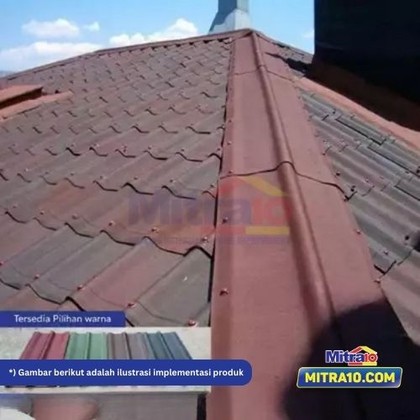 Jual Onduline Nok Genteng 90x50x0.3 Cm Coklat