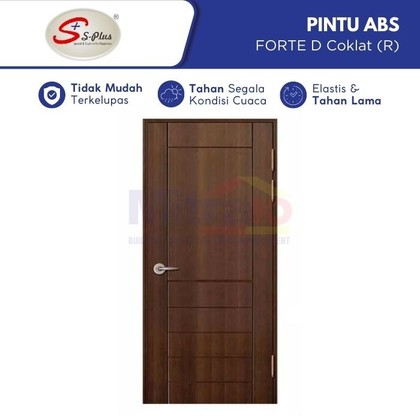 Jual S-Plus Pintu Abs Interior Bukaan Kanan Forte D 90X240 Cm Coklat (Set)