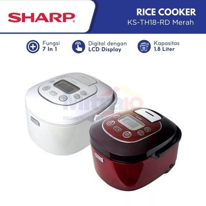 Jual Sharp Rice Cooker Digital KS-TH18-RD 1.8 Liter Merah