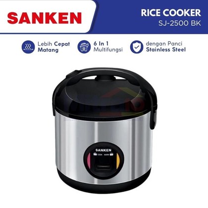 Jual Sanken Rice Cooker SJ-2500 1.8 Liter Hitam